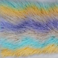 China Knitted Backing Technics Long Pile Fur Fabric in Vibrant Colors for Garments or Cushions for sale