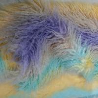 China Knitted Backing Technics Long Pile Fur Fabric in Vibrant Colors for Garments or Cushions for sale
