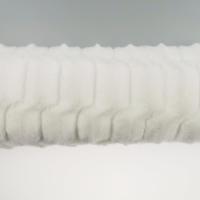 China Tricot Knitted Brushed White PV Plush Fabric for Quilts and Pillows Knitted Type Tricot for sale