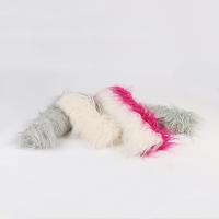 China 100% Acrylic Front Material Faux Fur Fabric Solid Color Long Pile from for Home Textile for sale
