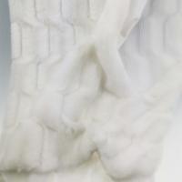 China Tricot Knitted Brushed White PV Plush Fabric for Quilts and Pillows Knitted Type Tricot for sale