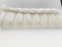 China Tricot Knitted Brushed White PV Plush Fabric for Quilts and Pillows Knitted Type Tricot for sale