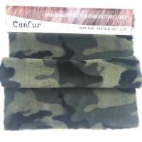 China Printed Rabbit Fake Fur for Garment Bags 100% Polyester Jacquard 3 Color Print Fabric for sale