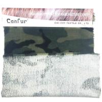 China Printed Rabbit Fake Fur for Garment Bags 100% Polyester Jacquard 3 Color Print Fabric for sale