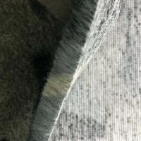 China Printed Rabbit Fake Fur for Garment Bags 100% Polyester Jacquard 3 Color Print Fabric for sale