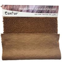 China Medium Weight Plaid 100% Polyester Sherpa Faux Fur Fabric for Toys and Garment for sale