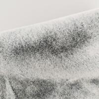 China 100D Yarn Count Faded White Imitation Faux Rabbit Fur with Soft and Fluffy Texture for sale