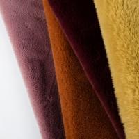 China 100% Polyester Front Material Plush Faux Fur Fabric for Coat Customized Design for sale
