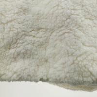 China Stitch-Bonded Nonwoven Technics 100% Polyester Knitted Warm Soft White Color Sherpa Fleece Lining Fabric for sale