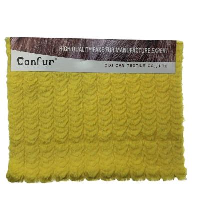China High Durability Low Pile Brush PV Plush Fabric Flower for Garment or Toys for sale