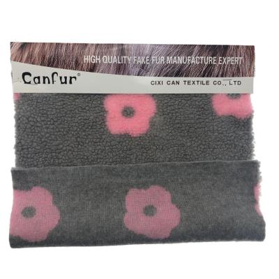 China Customized Knitted Jacquard Sherpa Fabric for Customer Requirements for sale