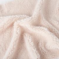 China Polyester Sherpa Lining Fabric for Winter Coat Jacket Lining 300-500g/m Width 58/60 for sale