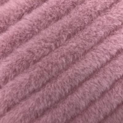 China Design Plush Back Material 100% Polyester Dyeing Rabbit Fur for Garment for sale
