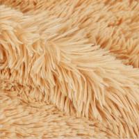 China Medium Weight 260GSM Knitted Plain PV Plush Fabric for Making Toys and Garments Lining for sale