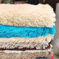 China Medium Weight 260GSM Knitted Plain PV Plush Fabric for Making Toys and Garments Lining for sale