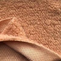 China Stain Repellent 100% Polyester Customized Particles Lamb Wool Coat for Women's Fabric for sale