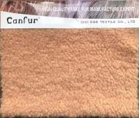 China Stain Repellent 100% Polyester Customized Particles Lamb Wool Coat for Women's Fabric for sale