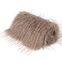 China Beautiful Hats and 100% Polyester Long Wool Woven Raccoon Fur for Clothes Dyed Pattern for sale