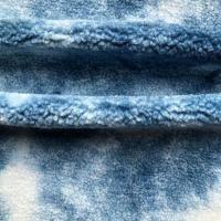 China Soft and Durable 380gsm Mixed Color Lamb Fur Fabric for Clothing Garments for sale