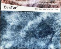 China Soft and Durable 380gsm Mixed Color Lamb Fur Fabric for Clothing Garments for sale