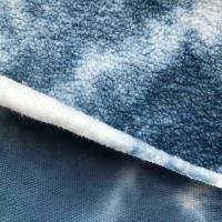 China Soft and Durable 380gsm Mixed Color Lamb Fur Fabric for Clothing Garments for sale