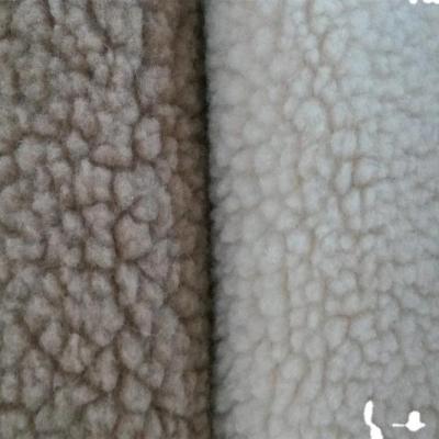 China 2023 Mid to end Factories Order Polyester Particle Lamb Wool for Lining in Luxury Style for sale