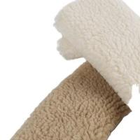 China 2023 Mid to end Factories Order Polyester Particle Lamb Wool for Lining in Luxury Style for sale