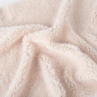 China Soft and Breathable SOLIDS Pattern 100% Polyester Sherpa Fleece Hoodie Jacket Fabric for sale
