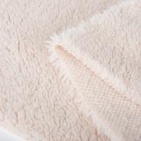 China Soft and Breathable SOLIDS Pattern 100% Polyester Sherpa Fleece Hoodie Jacket Fabric for sale