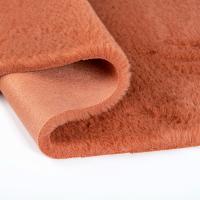China Description Faux Rabbit Fur Fabric Suede Bonded Plush Fabric for Garments Any Color for sale