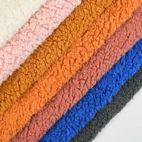 China 100% Recycled Polyester Sherpa Lining Fabric for Garments Processing Winter Coat Lining for sale
