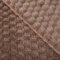 China Front Material 100% Polyester Faux Fur Plush Fabric for Garment and Throw Blanket for sale