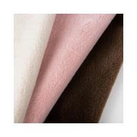 China Tricot Knitted Rabbit Fur Fabric Medium-to-High Grade for Home Textile Garment and Carpet for sale