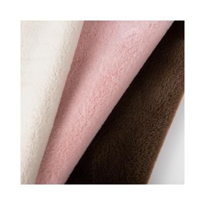 China Tricot Knitted Rabbit Fur Fabric Medium-to-High Grade for Home Textile Garment and Carpet for sale