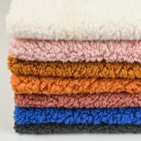 China Medium Weight Printed Polyester Faux Sherpa Fleece Lining Fabric for Jackets Recycled for sale