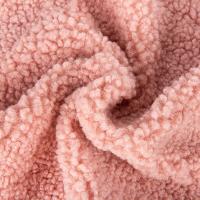 China Other Style Plain Dyed 100 Polyester Teddy Bear Fur Sherpa Fleece Fabric for Customized for sale