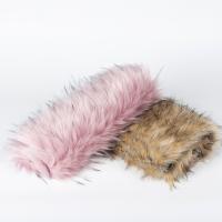 China Tip Dye Murmasky Fluffy Long Pile Faux Raccoon Fur Fabric For Garments Density for sale