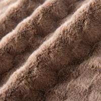 China Knitted Jacquard Rabbit Hair For Winter Clothing And Toys 100% for sale