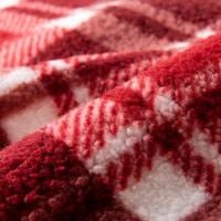 China Super Soft 100 Polyester Knitted Custom Pattern 3D Jacquard Mirco Sherpa Fleece Fabric for Garment for sale