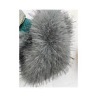 China High Pile Black And White Tip Dyed Faux Fur Fabric For Hat Pom Pom for sale