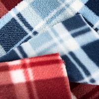 China 100% Polyester Check Design Sherpa Fleece Fabric Soft Fine Sherpa Fabric for Garments for sale