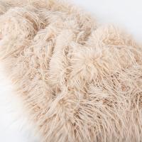 China Long Pile Faux Fur Fabric with 100% Polyester Back Material and 58/60