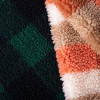 China Home Textile 36F Density Plaid Jacquard Sherpa Fleece Fabric for Winter Jacket and Coat for sale