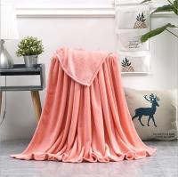 China Soft Flannel Fleece Baby Blanket Small Size Plush Pile 5-8mm Anti-Static Ready to Ship for sale