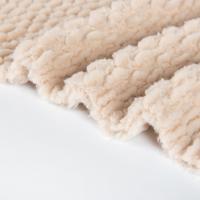 China Plain Style Double Faced Sherpa Fleece Fabric for Garments and Blankets 58/60