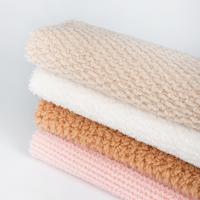 China Plain Style Double Faced Sherpa Fleece Fabric for Garments and Blankets 58/60