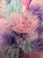 China Long pile faux fur 100% polyester knitted plush toy fabric for plush stuffed animals for sale