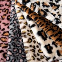 China 100% Polyester Super Soft Leopard Print Rabbit Fur Faux Fur Fabric for Garment Making for sale