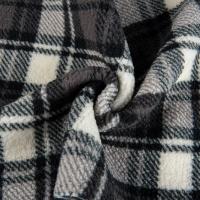China Printed 100% Polyester Textile Sherpa Fleece Fabric For Garment In TWILL Style for sale