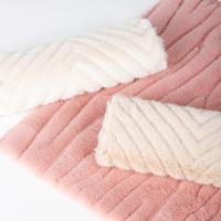 China Knitted Faux Fur Fabric for Garments Soft Cut Pile 100% Polyester Faux Fake Faux Faux for sale